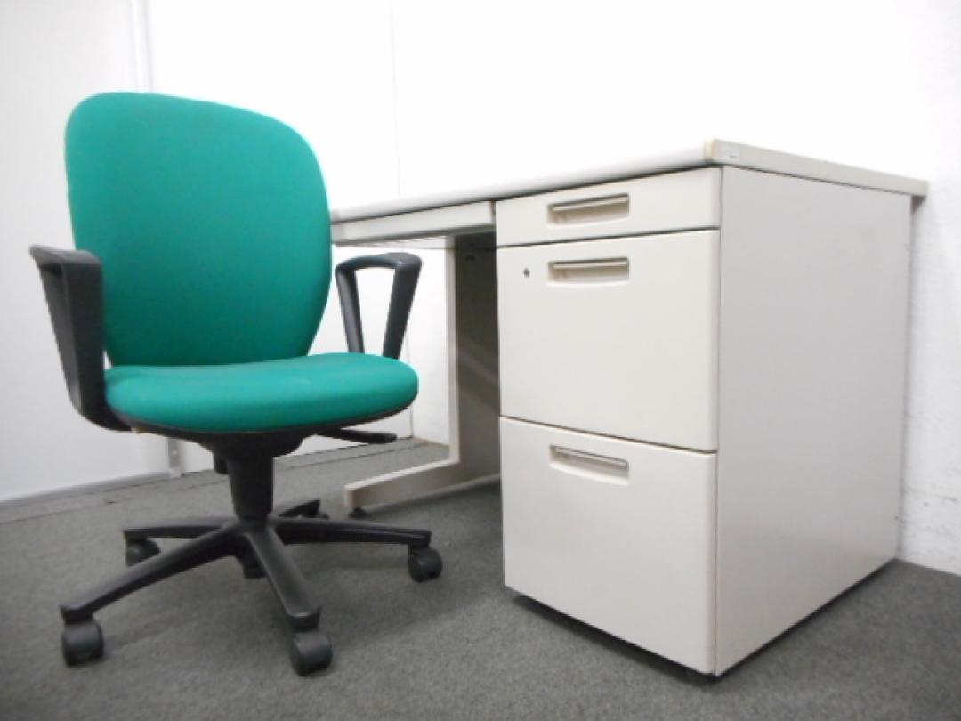 【中古】 コクヨ/KOKUYO 片袖デスクセット 132080 - 中古オフィス家具ならオフィスバスターズ