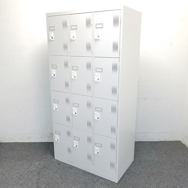 【中古】TLKロッカー TLK-D12N 豊国工業 12人用更衣ロッカー 248648 - 中古オフィス家具ならオフィスバスターズ