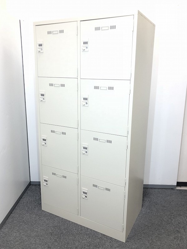 【中古】SLDロッカー SLD-8W 生興 8人用更衣ロッカー 253622 - 中古オフィス家具ならオフィスバスターズ