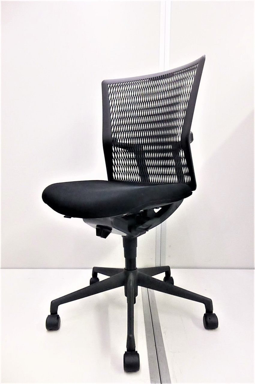 【中古】アクトディアチェア Actdia AA-10B ウチダ/UCHIDA 肘無ミドルバックチェア 257225 - 中古オフィス家具ならオフィスバスターズ