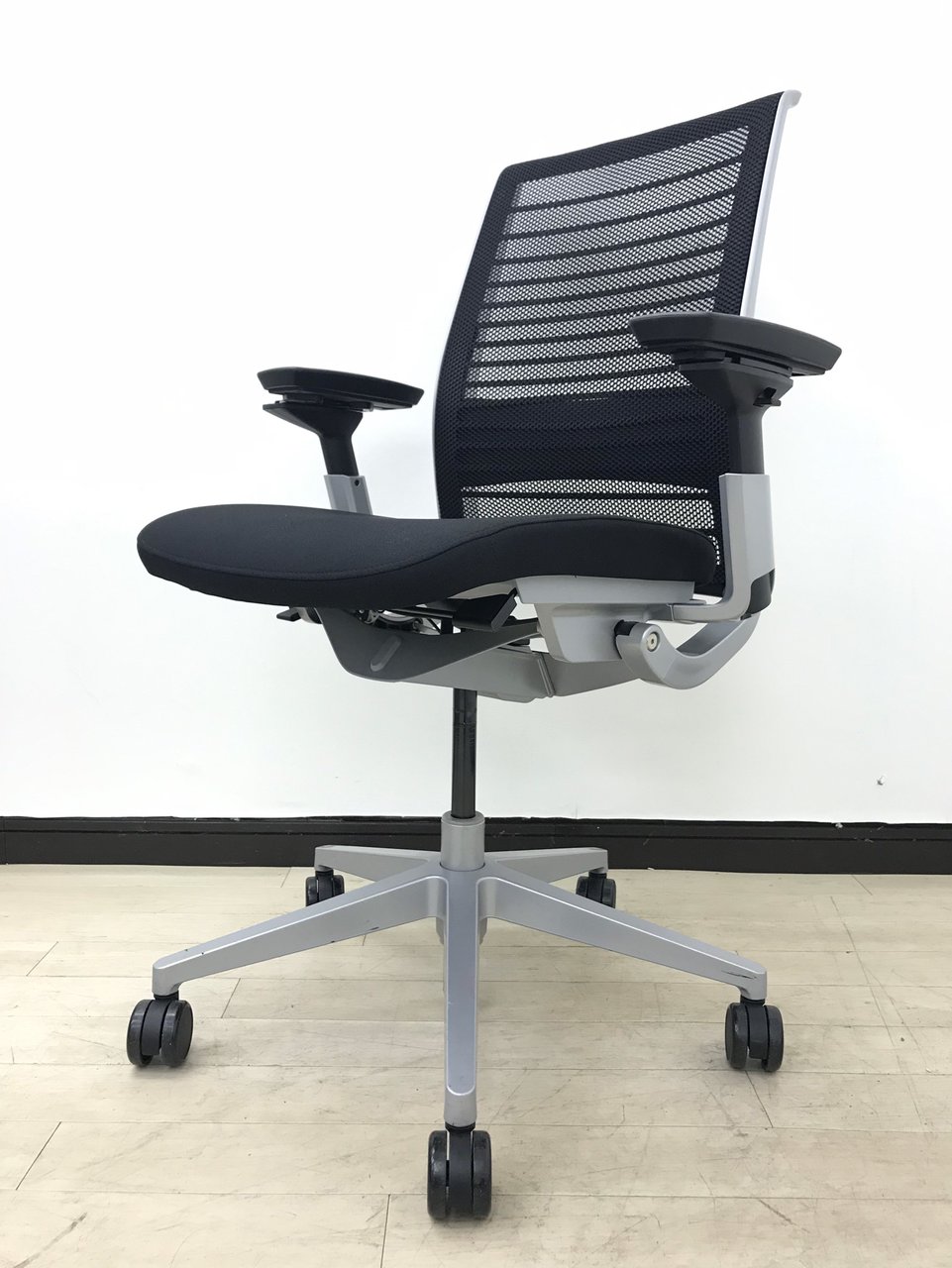 【中古】シンクチェア（2014年以前モデル） 465A300 MPF1 Steelcase/スチールケース 肘付ハイバックチェア 278270 ...