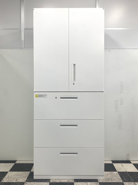 【中古】HSシリーズ 上置き：5-820-5212 下置き：5-825-7052 ウチダ/UCHIDA ハイキャビネット／その他 308883 - 中古オフィス家具ならオフィスバスターズ