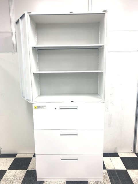 【中古】HSシリーズ 上置き：5-820-5212 下置き：5-825-7052 ウチダ/UCHIDA ハイキャビネット／その他 308883 - 中古オフィス家具ならオフィスバスターズ