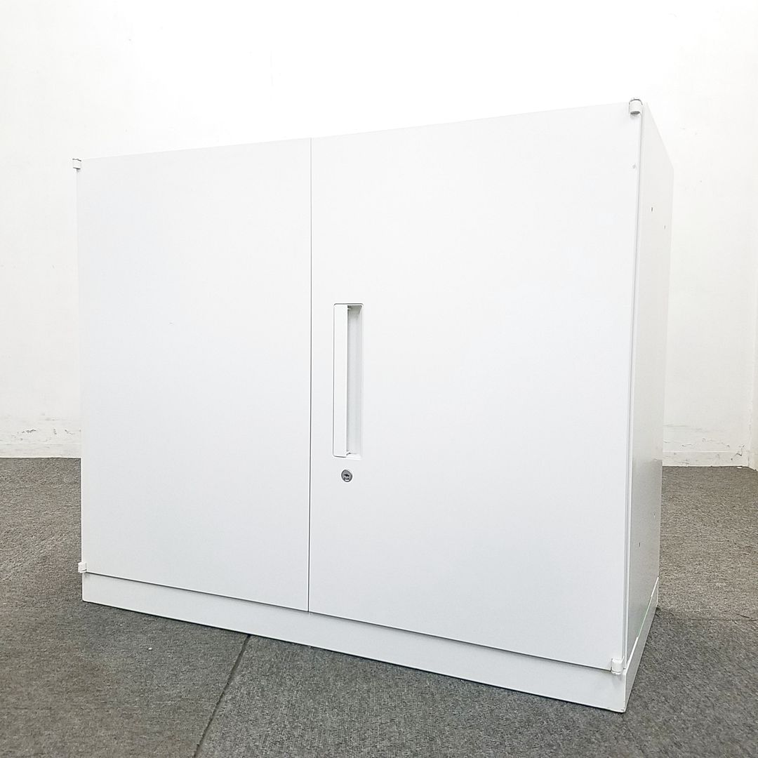 【中古】HSシリーズ 5-820-5002 ウチダ/UCHIDA ローキャビネット／両開き 361114 - 中古オフィス家具ならオフィスバスターズ