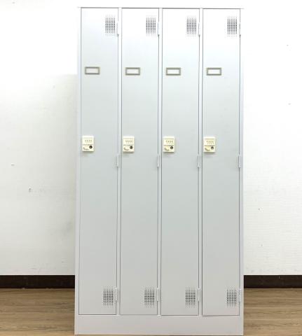 【中古】TLKロッカー TLK-D4N 豊国工業 4人用更衣ロッカー 384190 - 中古オフィス家具ならオフィスバスターズ
