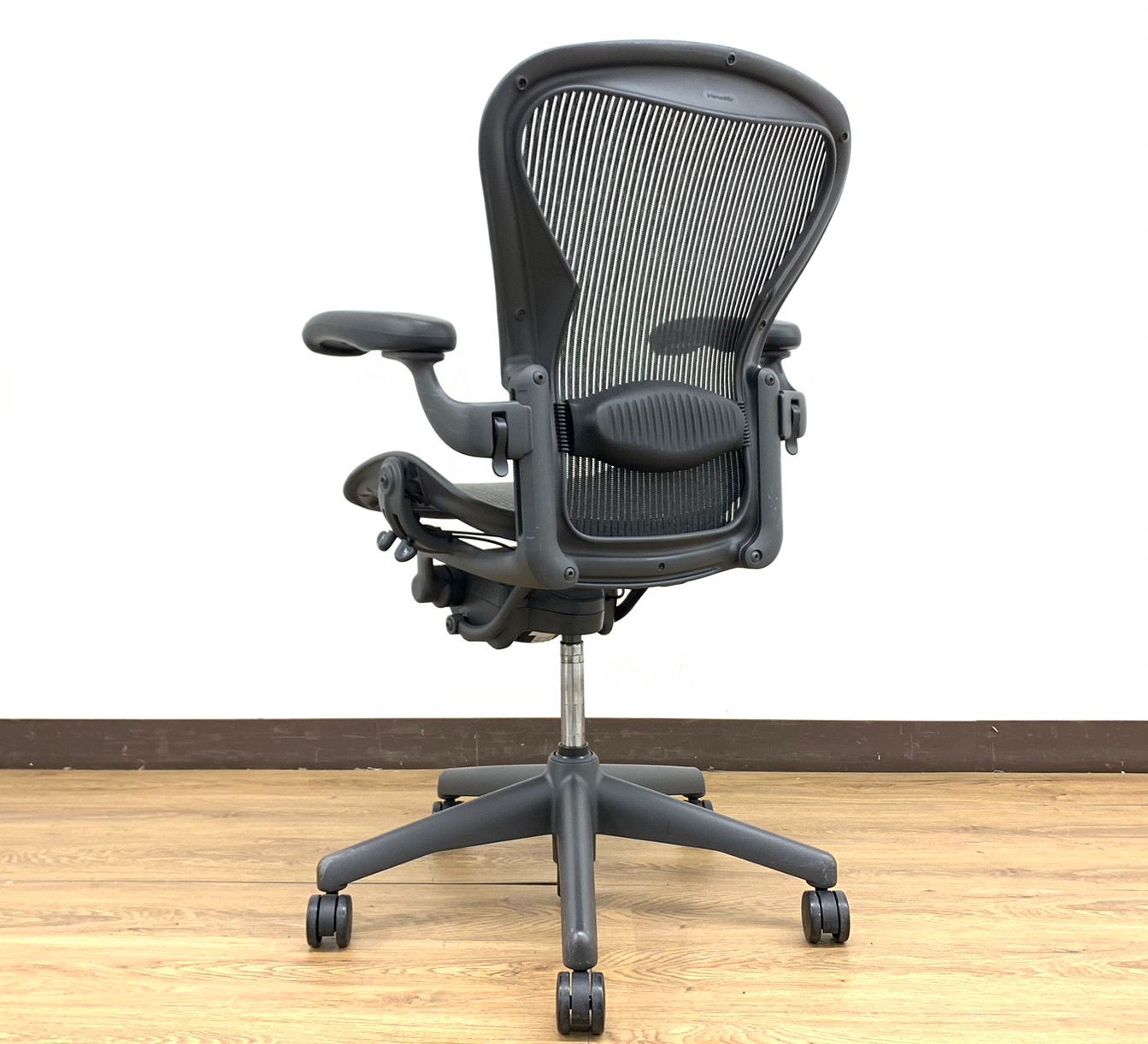 【中古】アーロンチェア（ランバー フル装備） AE113AWB-0005 Herman Miller/ハーマンミラー 肘付ハイバックチェア ...