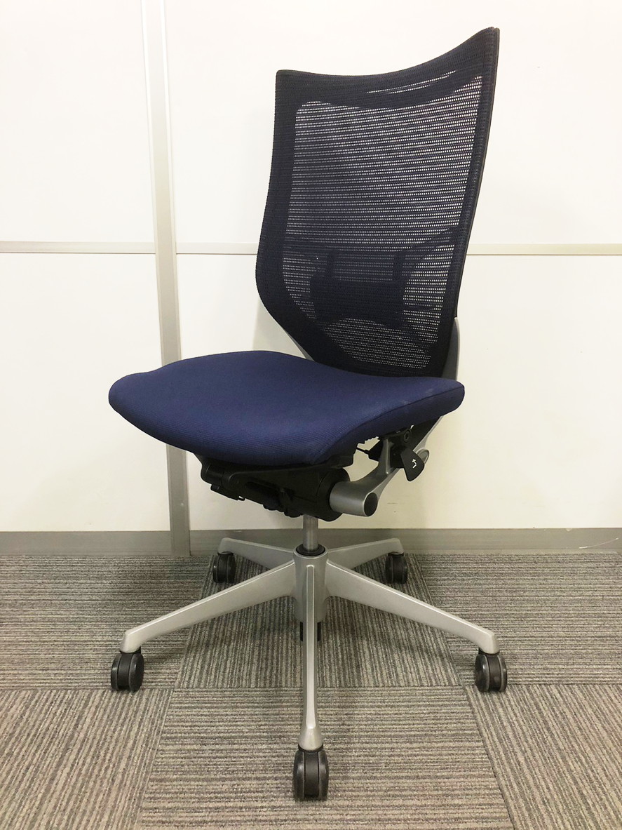 【中古】バロンメッシュチェア オカムラ/okamura 肘無ハイバックチェア 393433 - 中古オフィス家具ならオフィスバスターズ