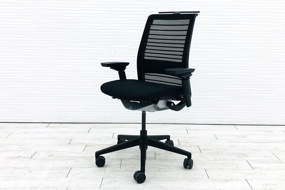 【中古】シンクチェア（新モデル） 465A300 Steelcase/スチールケース 肘付ハイバックチェア 393854 - 中古オフィス家具 ...
