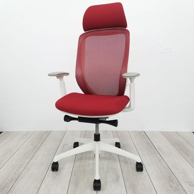 【中古】シルフィーメッシュ C68AXW FMP9 オカムラ/okamura 肘付ハイバックチェア 403433 - 中古オフィス家具ならオフィスバスターズ