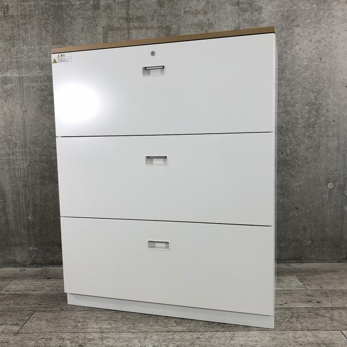【中古】シンライン HTM-109AAS1-W9 イトーキ/ITOKI ローキャビネット／ラテラル 414586 - 中古オフィス家具ならオフィスバスターズ
