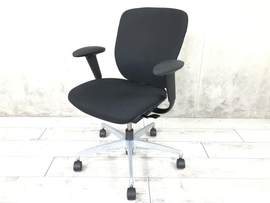 【中古】プラオチェア イトーキ/ITOKI 肘付ローバックチェア 415289 - 中古オフィス家具ならオフィスバスターズ