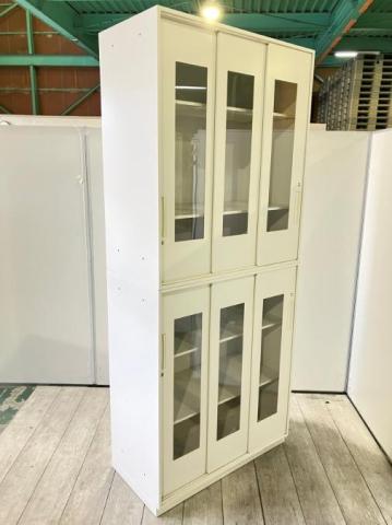 【中古】DSK書庫 V945-10TG ダイシン工業 ハイキャビネット／引き違い＋引き違い 417782 - 中古オフィス家具ならオフィスバスターズ