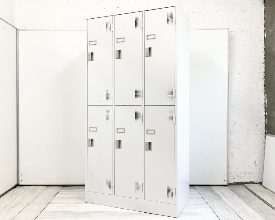 【中古】TLKロッカー TLK-S6 豊国工業 6人用更衣ロッカー 420023 - 中古オフィス家具ならオフィスバスターズ
