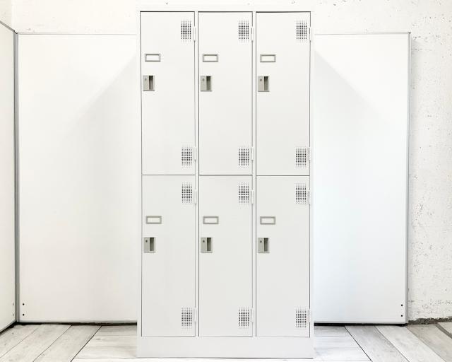【中古】TLKロッカー TLK-S6 豊国工業 6人用更衣ロッカー 420023 - 中古オフィス家具ならオフィスバスターズ