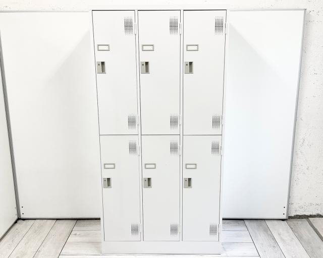 【中古】TLKロッカー TLK-S6 豊国工業 6人用更衣ロッカー 420023 - 中古オフィス家具ならオフィスバスターズ