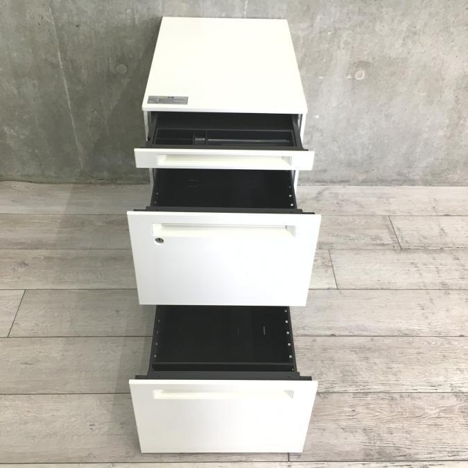 【中古】アドバンス オカムラ/okamura ワゴン3段 424042 - 中古オフィス家具ならオフィスバスターズ