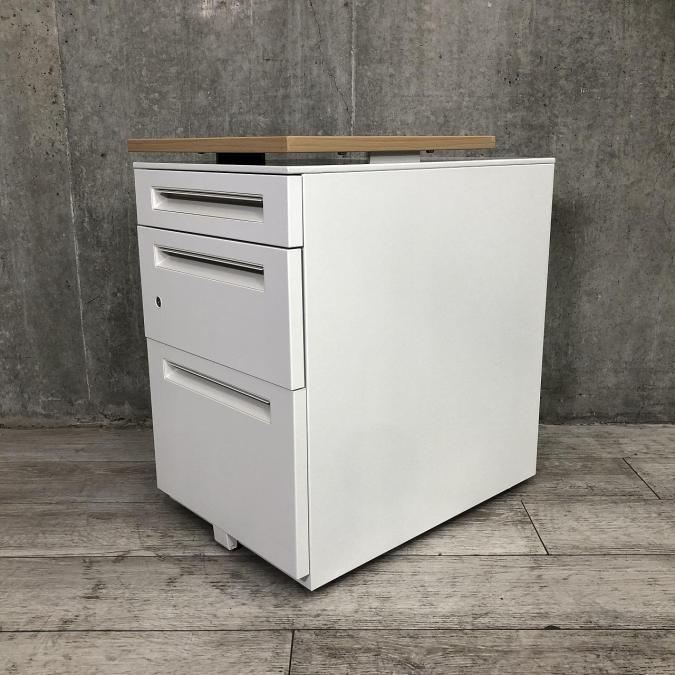 【中古】STワゴンシリーズ ウチダ/UCHIDA ワゴン3段 441427 - 中古オフィス家具ならオフィスバスターズ