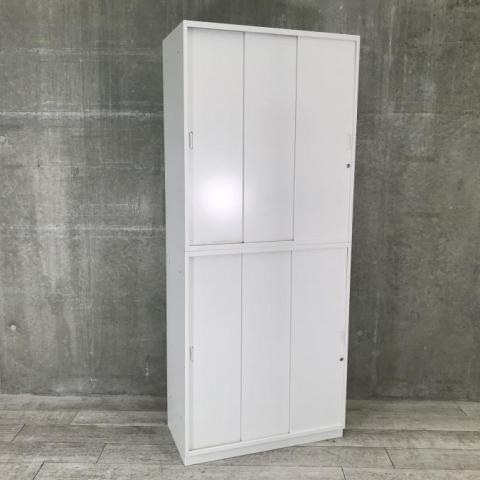 【中古】シンライン HTM-109RS-W9 イトーキ/ITOKI ハイキャビネット／引き違い＋引き違い 445016 - 中古オフィス家具 ...