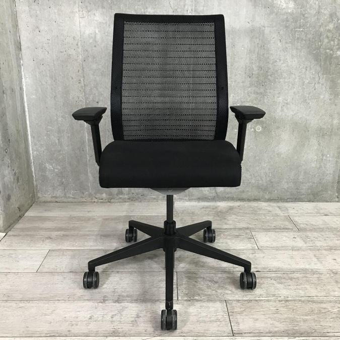 【中古】シンクチェア（旧モデル） THK-10201 Steelcase/スチールケース 肘付ハイバックチェア 452973 - 中古オフィス ...