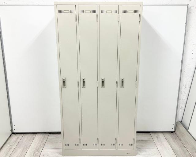 【中古】SLKロッカー SLK-4 生興 4人用更衣ロッカー 455798 - 中古オフィス家具ならオフィスバスターズ