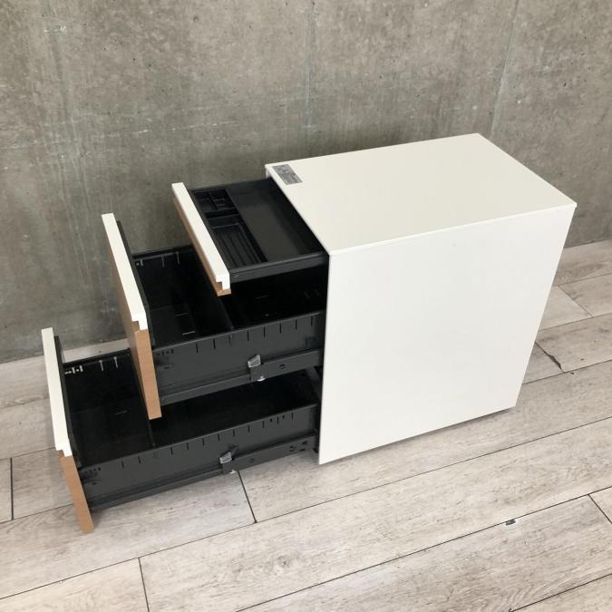 【中古】プロステージ クレスト オカムラ/okamura ワゴン3段 460110 - 中古オフィス家具ならオフィスバスターズ