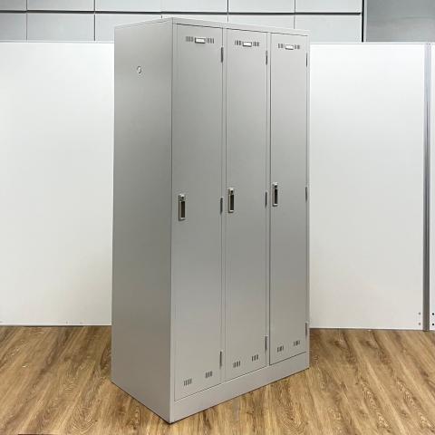 【中古】レオ LE-3N ライオン 3人用更衣ロッカー 466090 - 中古オフィス家具ならオフィスバスターズ