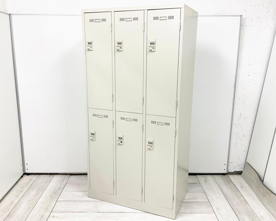 【中古】SLK SLD-6 生興 6人用更衣ロッカー 476133 - 中古オフィス家具ならオフィスバスターズ