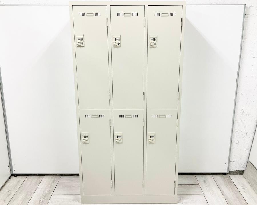 【中古】SLK SLD-6 生興 6人用更衣ロッカー 476133 - 中古オフィス家具ならオフィスバスターズ