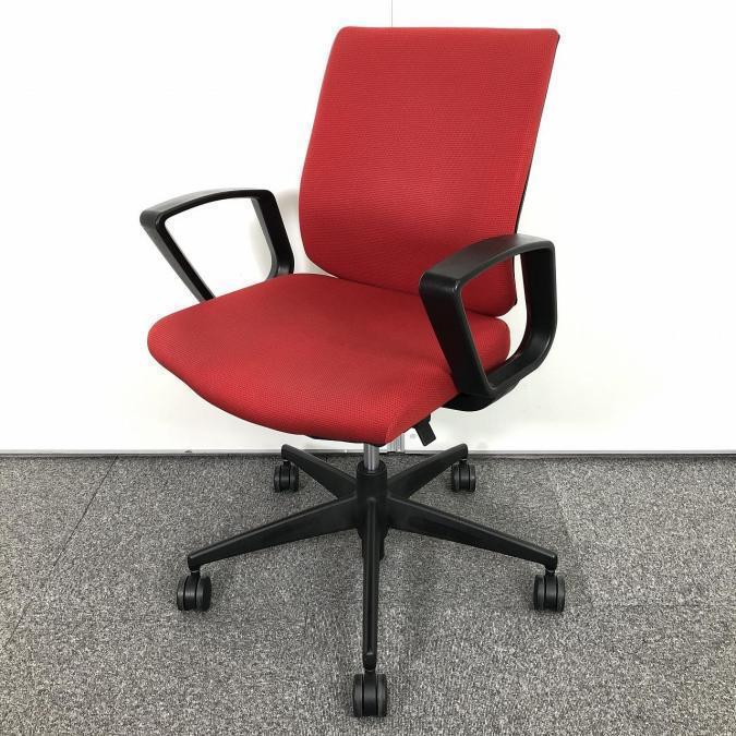 【中古】ウィザード2 CRS-G1820F 6 コクヨ/KOKUYO 肘付ローバックチェア 478649 - 中古オフィス家具ならオフィスバスターズ