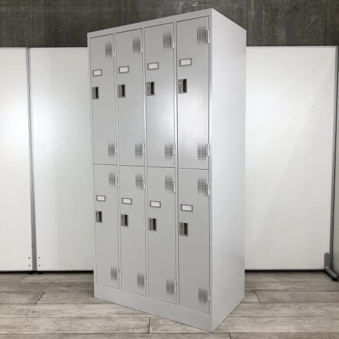【中古】TLKロッカー TLK-S8 豊国工業 8人用更衣ロッカー 479998 - 中古オフィス家具ならオフィスバスターズ