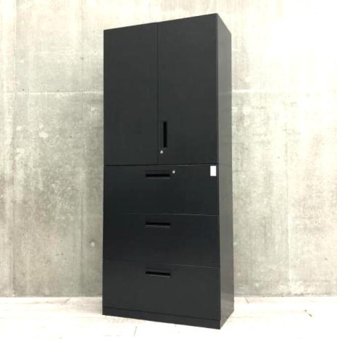 【中古】エディア コクヨ/KOKUYO ハイキャビネット／両開き＋3段ラテラル 490505 - 中古オフィス家具ならオフィスバスターズ