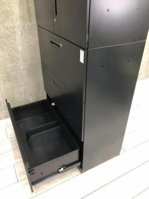 【中古】エディア コクヨ/KOKUYO ハイキャビネット／両開き＋3段ラテラル 490505 - 中古オフィス家具ならオフィスバスターズ