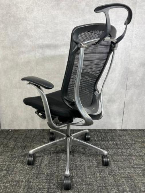 【中古】コンテッサチェア オカムラ/okamura 肘付ハイバックチェア 491295 - 中古オフィス家具ならオフィスバスターズ