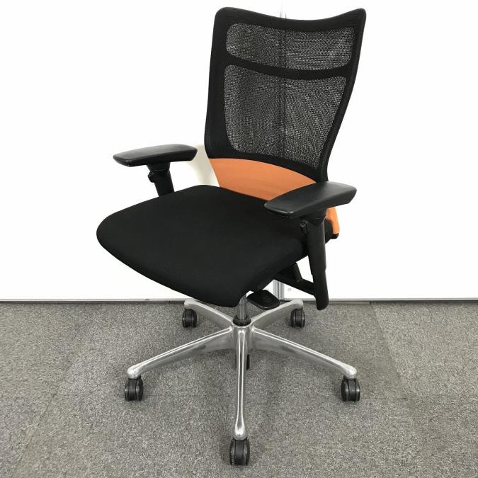 【中古】フィーゴメッシュチェア CJ91BR FDM6 オカムラ/okamura 肘付ハイバックチェア 494624 - 中古オフィス家具なら ...