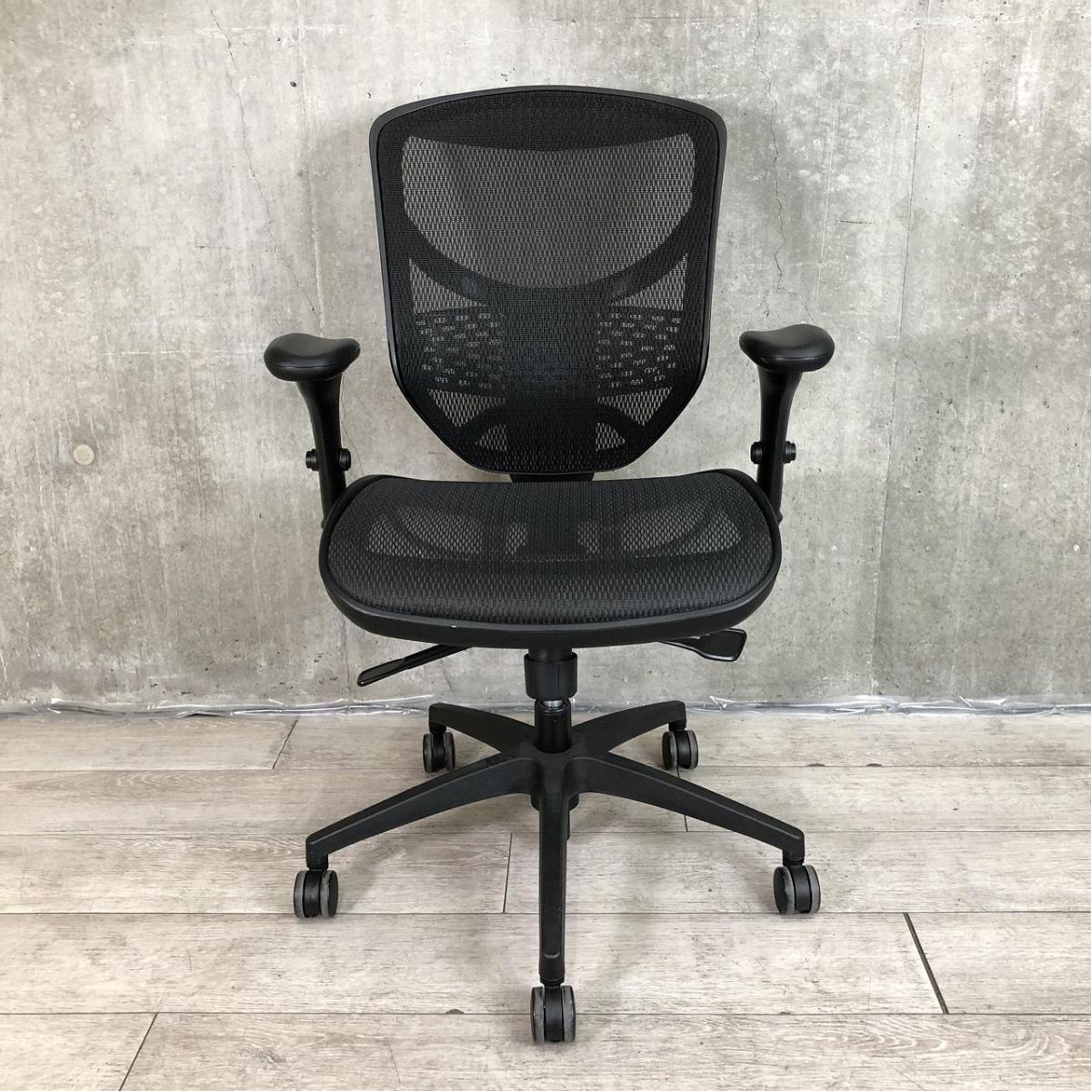 【中古】エンジョイ Ergohuman/エルゴヒューマン 肘付ハイバックチェア 522036 - 中古オフィス家具ならオフィスバスターズ