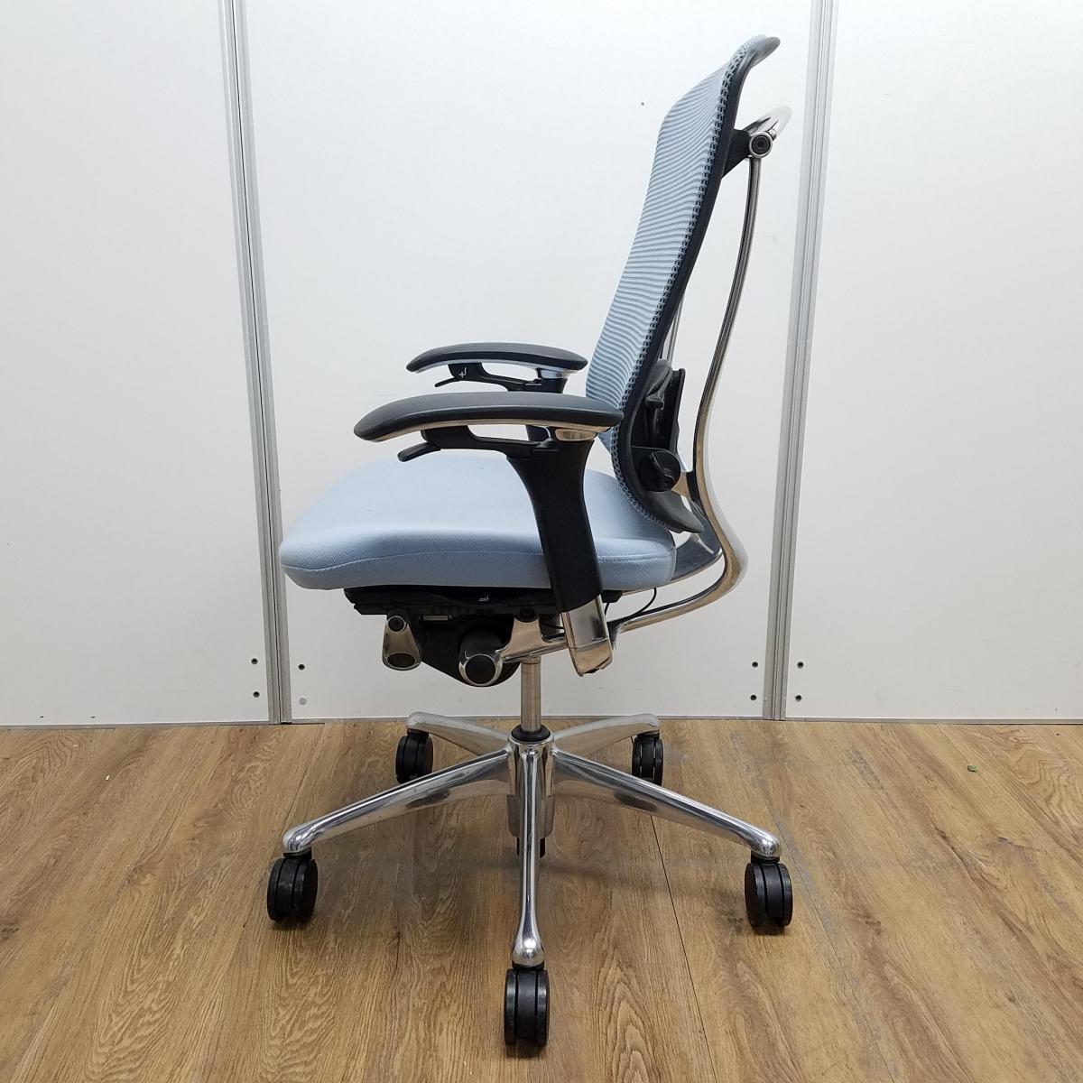 【中古】コンテッサチェア CM32AB FBF5 オカムラ/okamura 肘付ハイバックチェア 527489 - 中古オフィス家具ならオフィスバスターズ