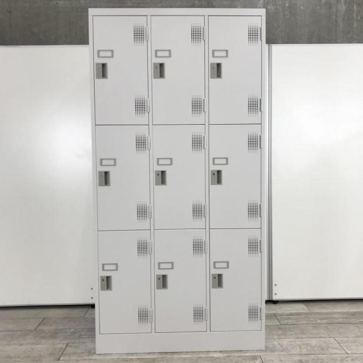 【中古】TLKロッカー TLK-S9 豊国工業 9人用更衣ロッカー 535309 - 中古オフィス家具ならオフィスバスターズ