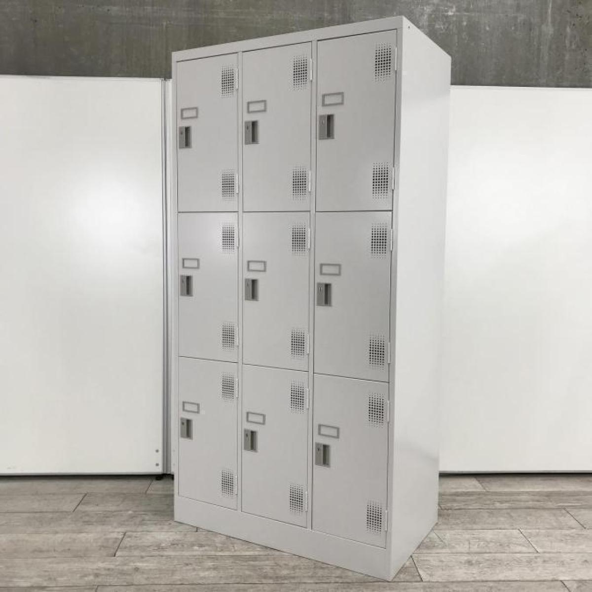 【中古】TLKロッカー TLK-S9 豊国工業 9人用更衣ロッカー 535453 - 中古オフィス家具ならオフィスバスターズ