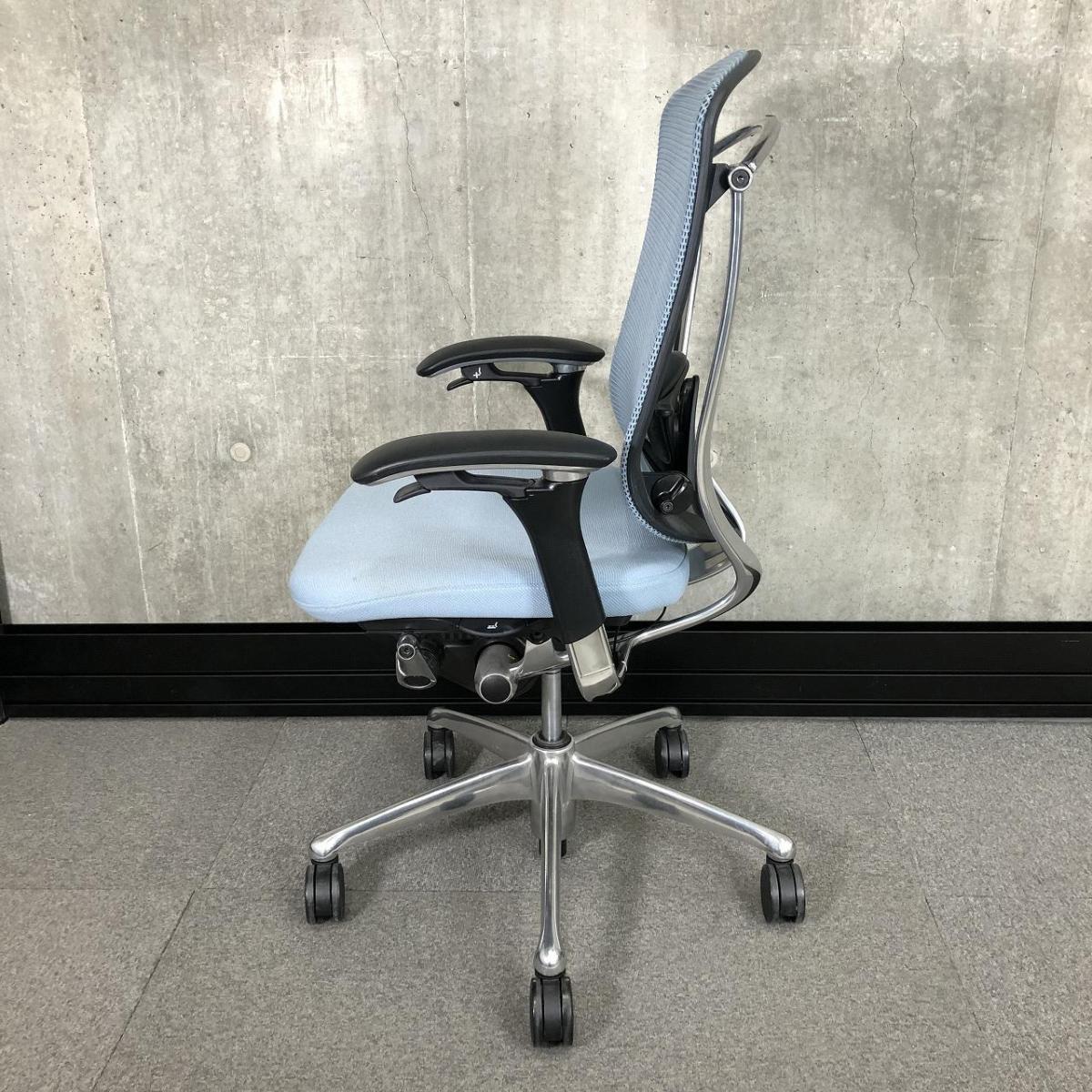 【中古】コンテッサチェア CM32AB FBF5 オカムラ/okamura 肘付ハイバックチェア 544092 - 中古オフィス家具ならオフィスバスターズ