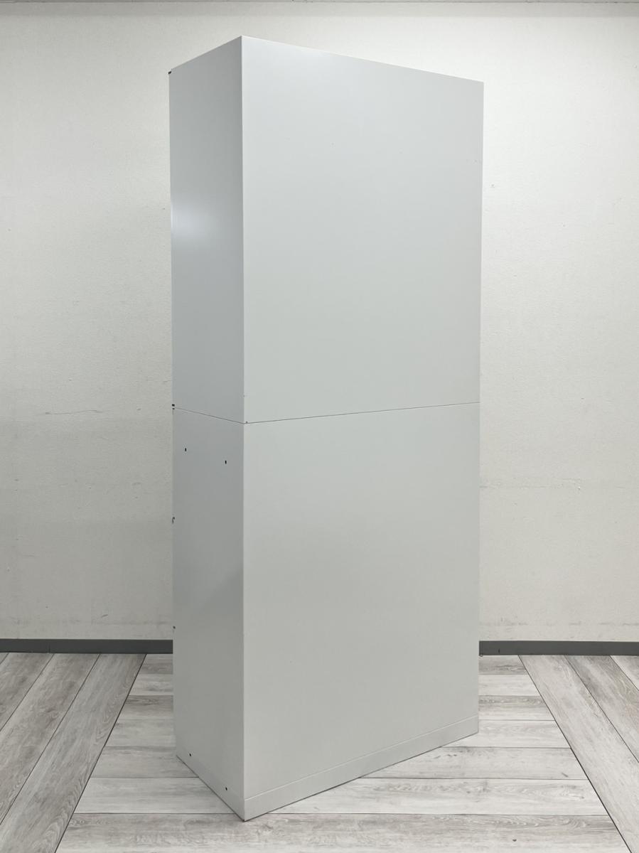 【中古】シンライン HTM-109AAS-W9/ HTM-109HSS-W9 イトーキ/ITOKI ハイキャビネット／両開き＋3段ラテラル ...